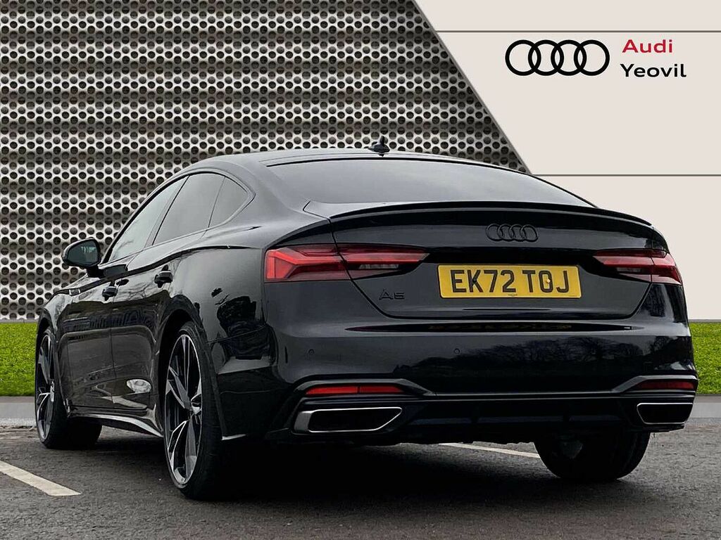 Used 2022 Audi A5 DF71RGO Black Edition 40 TFSI 204 PS S tronic on ...