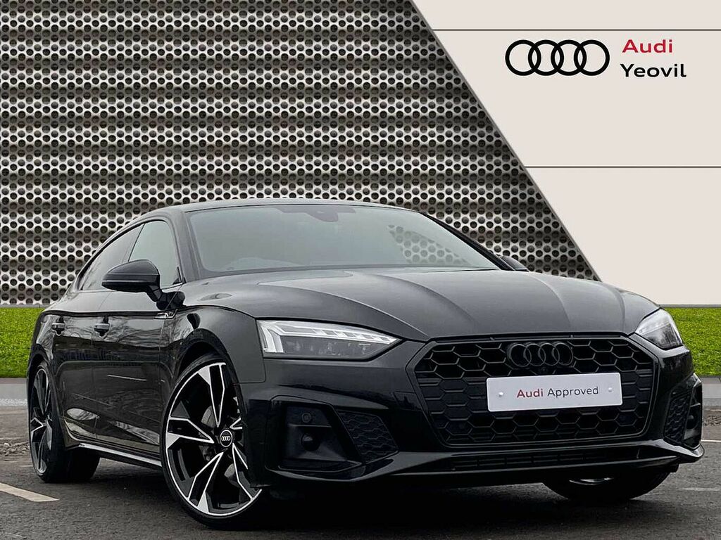 Used 2022 Audi A5 DF71RGO Black Edition 40 TFSI 204 PS S tronic on ...